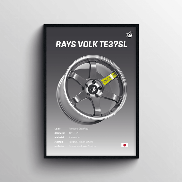 VOLK RACING TE37 GRAPHITE (YELLOW)